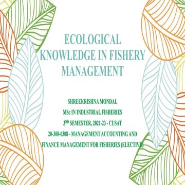 ECOLOGICAL KNOWLEDGE IN FISHERY MANAGEMENT.pptx