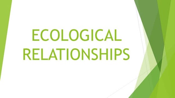 Ecological interactions | PPTX