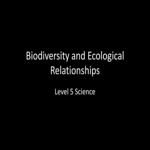 Ecological relationships | PPTX