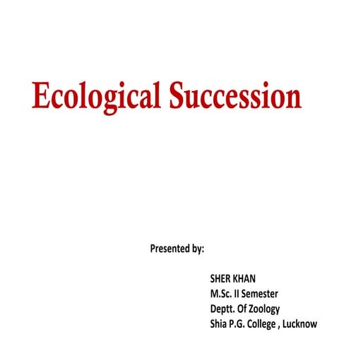 Ecological succession4 | PPT