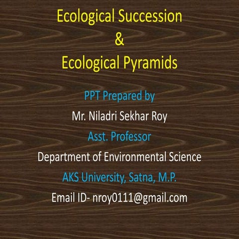 Ecological Succession & Ecological Pyramids | PPSX | Geology | Science