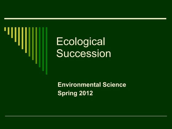 Ecological succession | PDF | Landscaping | Home & Garden
