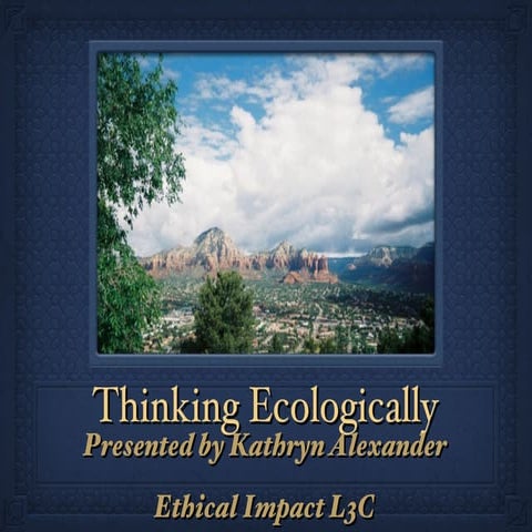 Ecological thinking | PPT