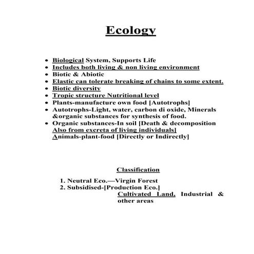 Ecology | PDF
