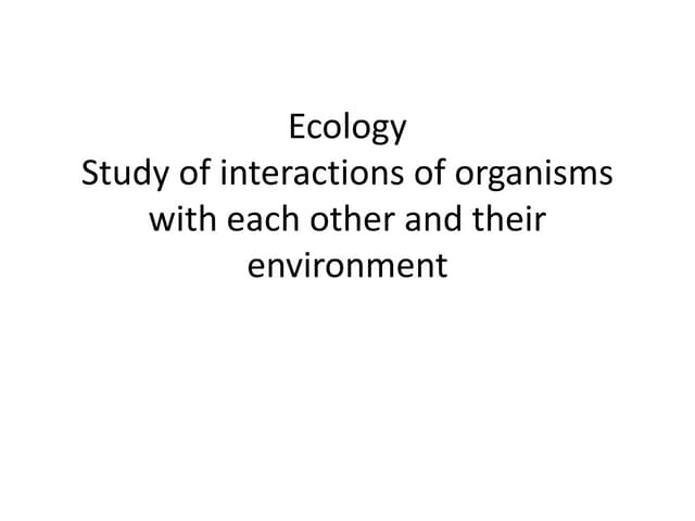 Organism and population ppt | PPTX