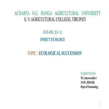 Ecology ecological succession | PPT