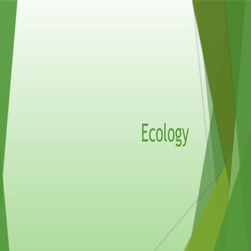 Ecology - history and levels of organisation in ecology.pptx