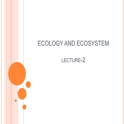 Ecology and ecosystem ii | PPT