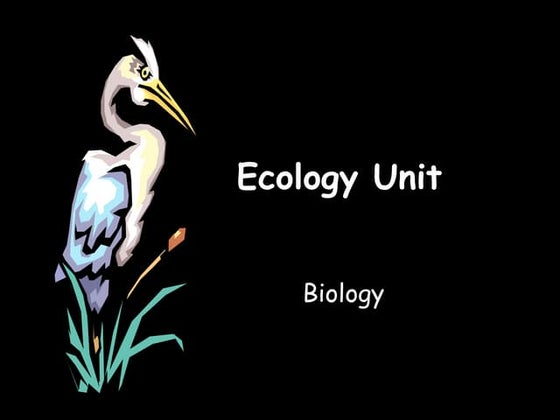 Introduction To Ecology | PPT