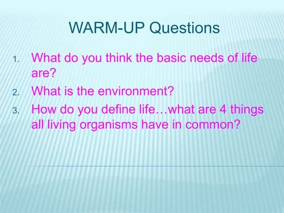 Life science ecosystem. grade 10 | PPTX