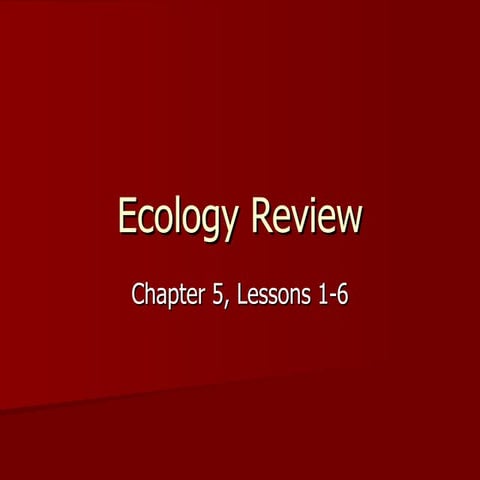 Ecology Review | PPT