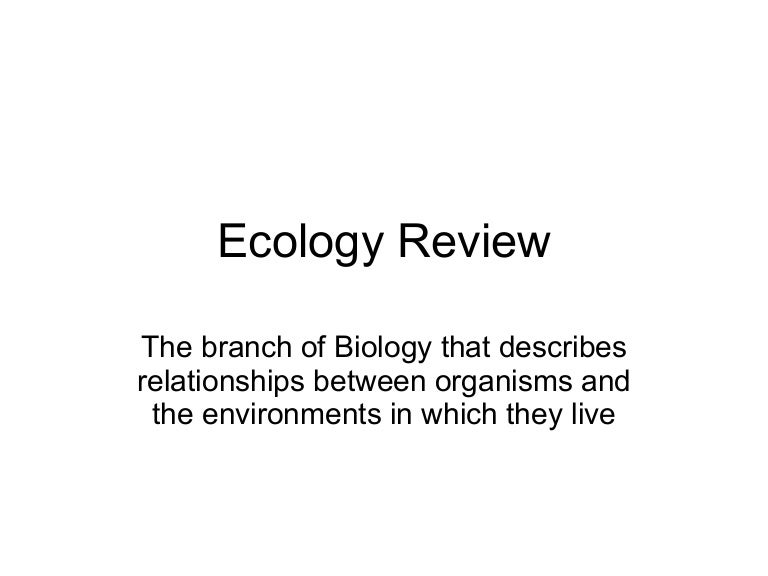 Ecology review 1