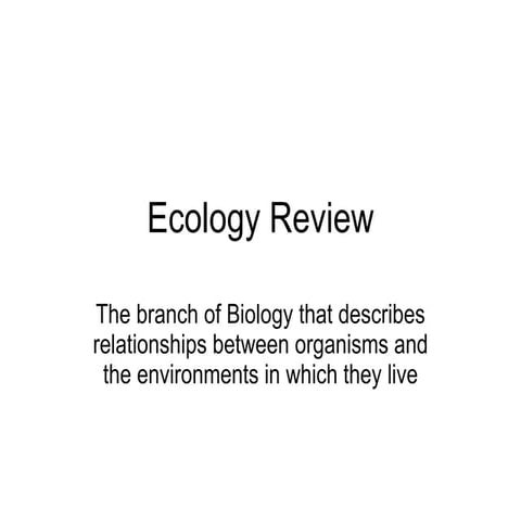 Ecology review 1 | PPT