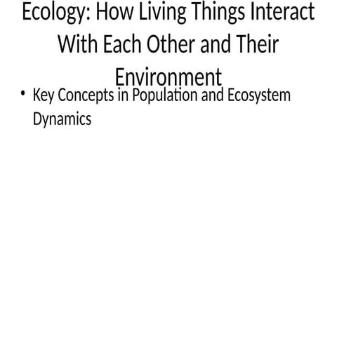 Ecology_Unit_PowerPoint_with_Images Powerpoint | PPTX