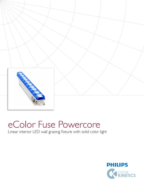 Philips eColor Fuse Powercore Spec Sheet | PDF