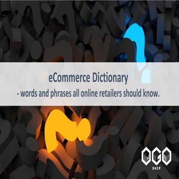 eCommerce Dictionary | PDF