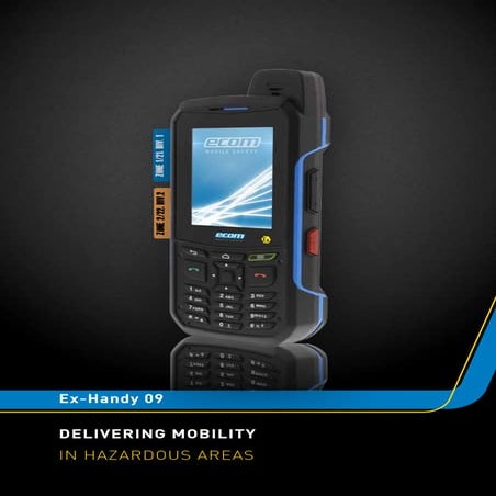 Ecom Ex-Handy 09 - ATEX Certified Hazardous Area Mobile Phone | PDF