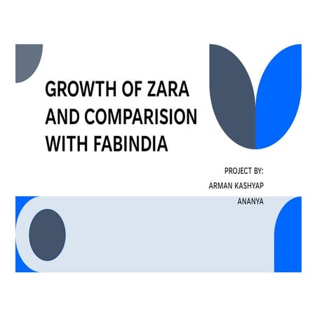 Growth of Zara and Comparison with fabindia | PDF
