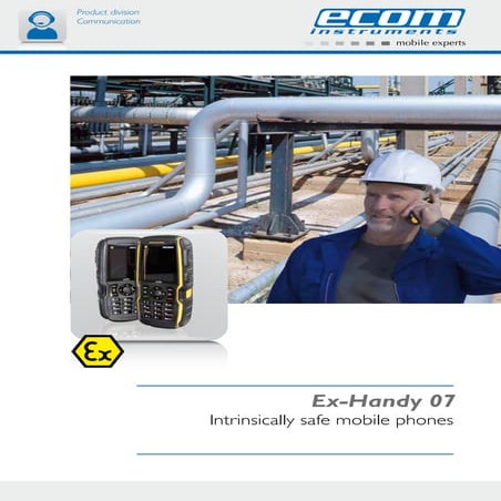 Ecom Handy 07 ATEX Mobile Phones For Hazardous Area | PDF
