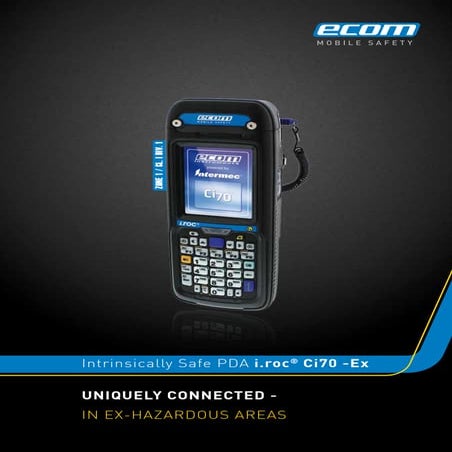 Ecom i.roc® Ci70 Hazardous Area ATEX Certified PDA | PDF