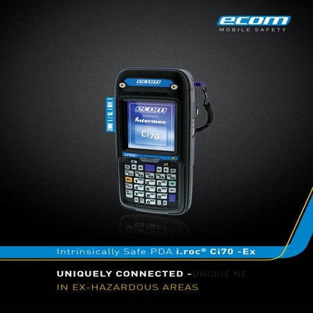 Ecom i.roc Ci70 Ex Intrinsically Safe Handheld Mobile Computers | PDF