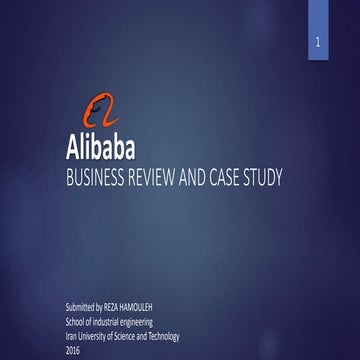 Alibaba Case Study and Website Review | PPTX