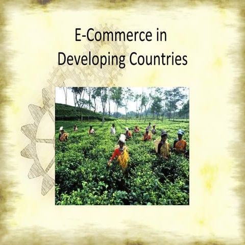 E Commerce In Developing Countries Ppt