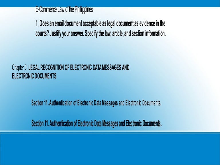 E Commerce Law e-commerce-law