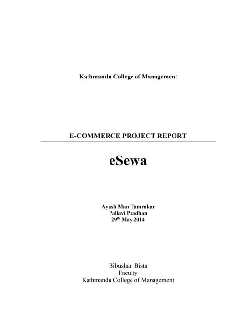 e-commerce web site project | PPTX