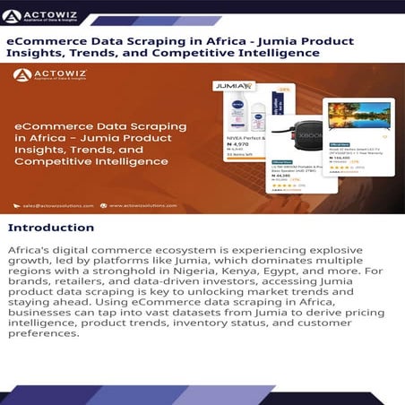 eCommerce Data Scraping in Africa: Jumia Insights | PPTX