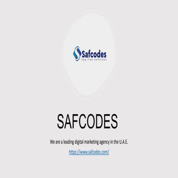 Ecommerce development company in Dubai- Safcodes.pptx