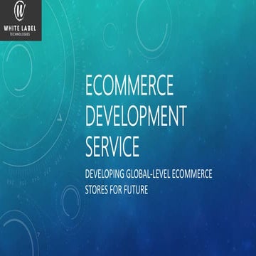 ECommerce Development Service | ECommerce App Developer | PPT