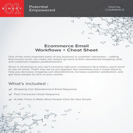 Ecommerce Email Cheat Sheets | PDF