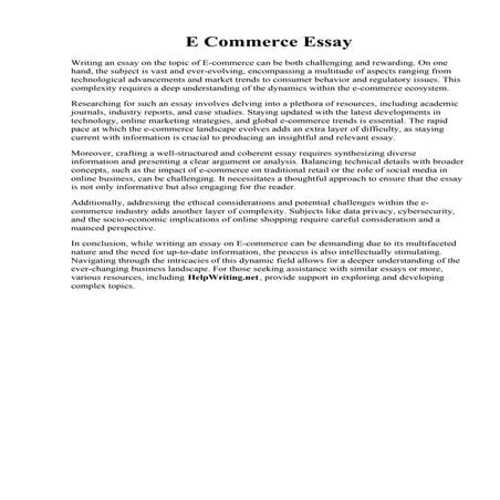 E Commerce Essay.pdf