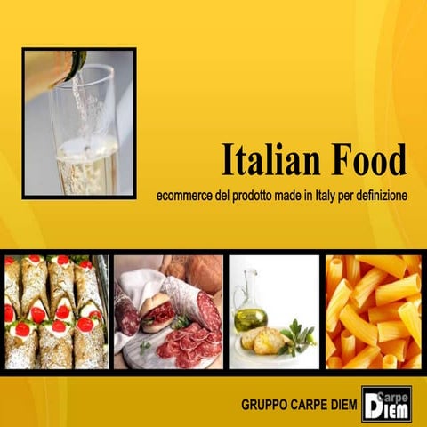 Ecommerce italian food | PPTX