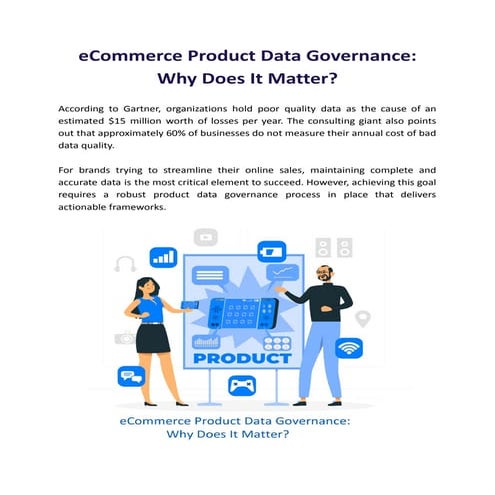 eCommerce Product Data Governance: Why Does It Matter? | PDF