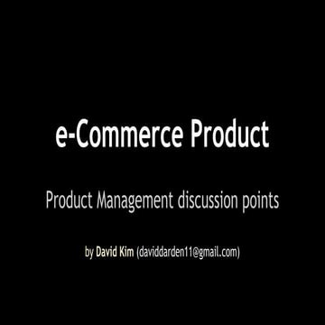 E commerce product key points | PDF