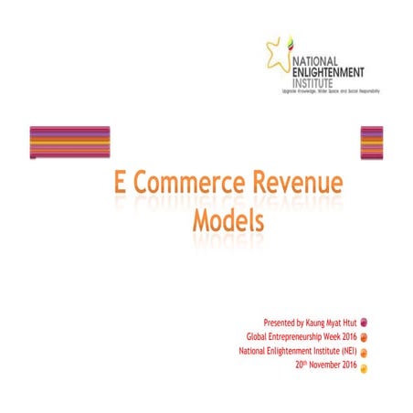E commerce revenue models | PDF