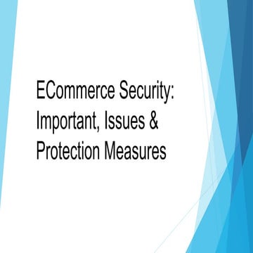 ECommerce Security Important, Issues & Protection Measures.pdf