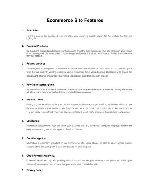 Online Store Modules | PDF