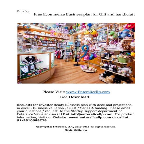 Business Plan For Ecommerce Startup Pdf
