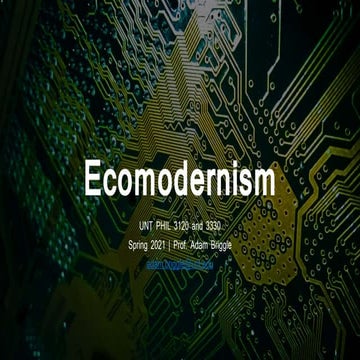 Ecomodernism | PPTX