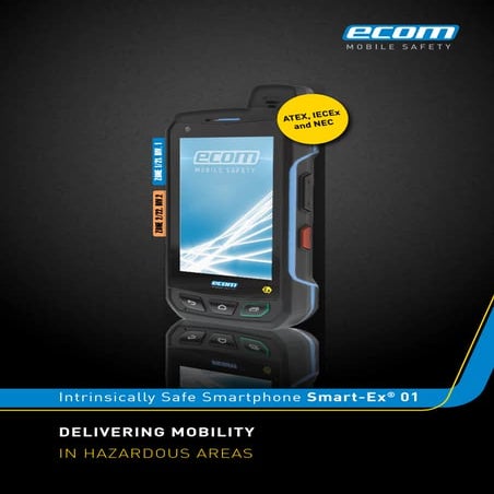 Ecom Smart Ex-01 ATEX Mobile Phone Product Brochure | PDF