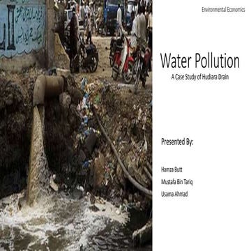 Water Pollution in Lahore, Pakistan | PPT
