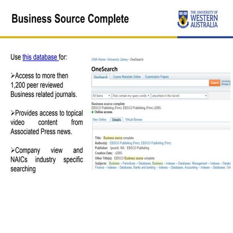Econ3323 Business Source Complete | PPT