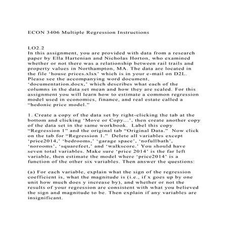 ECON 3406 Multiple Regression InstructionsLO2.2In this ass.docx