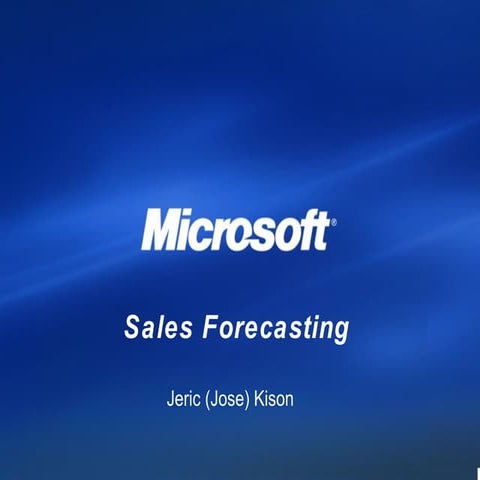 Forecasting Microsoft's Revenues | PPT