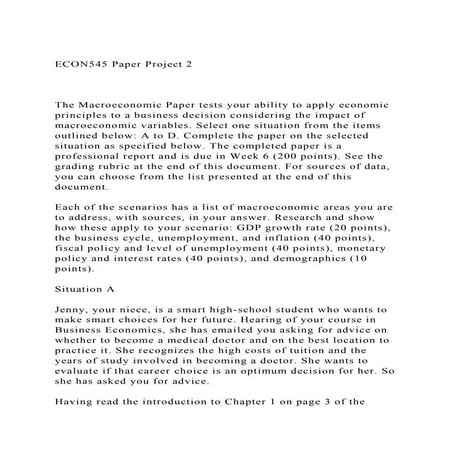 ECON545 Paper Project 2The Macroeconomic Paper tests your .docx