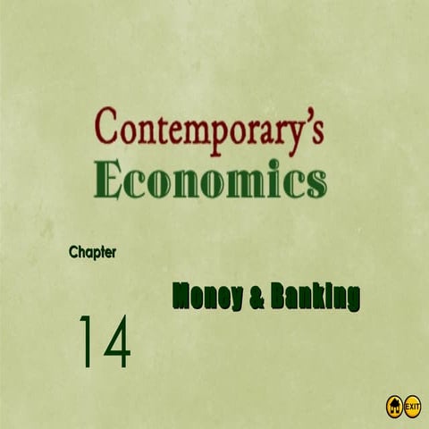 Econ Ch14 Money & Banking | PPT