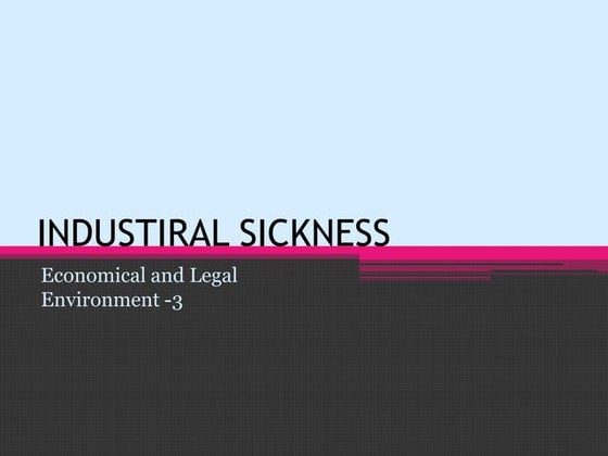 sick industrial companies act 1985 | PPTX